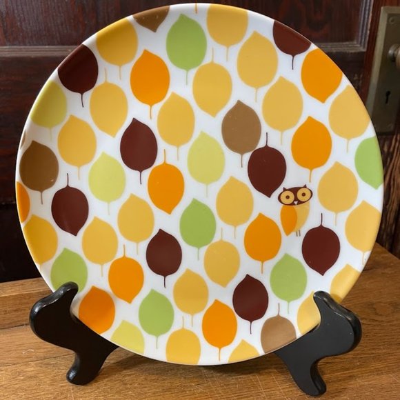 Rachael Ray | Dining | Rachael Ray Little Hoot Owl Brown Green Yellow ...